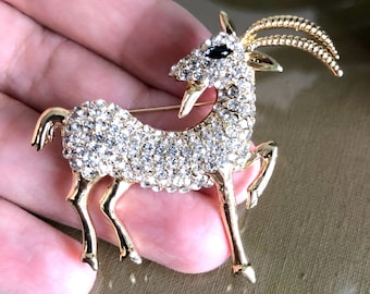 Goat Brooch | Etsy