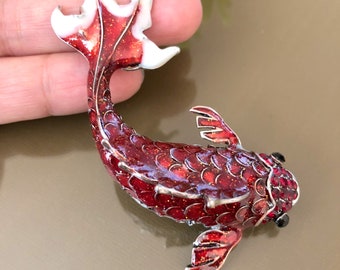 Koi Fish Brooch | Etsy