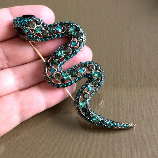 Snake Brooch - Etsy