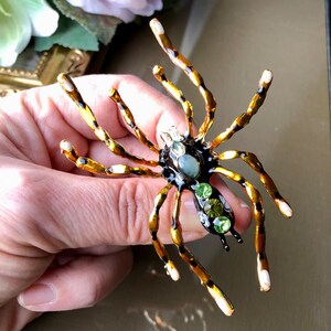 Spider Brooch, Large Spider Jewelry, Spider Jewellery, Spider Gift ...