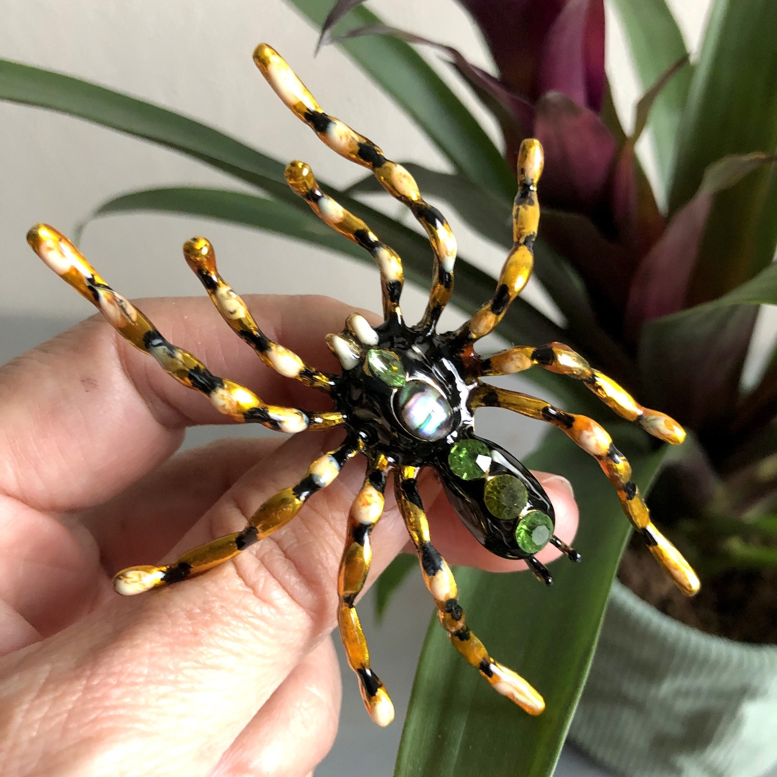 Spider Brooch Large Spider Jewelry Spider Jewellery Spider - Etsy