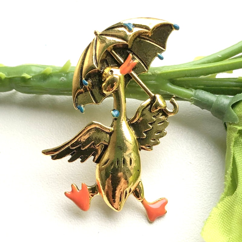 Duck Brooch - Etsy