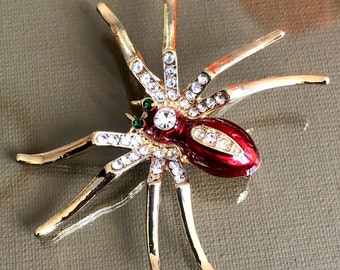 Large Spider Brooch, Spider Brooch Pin, Spider Jewelry, Spider ...