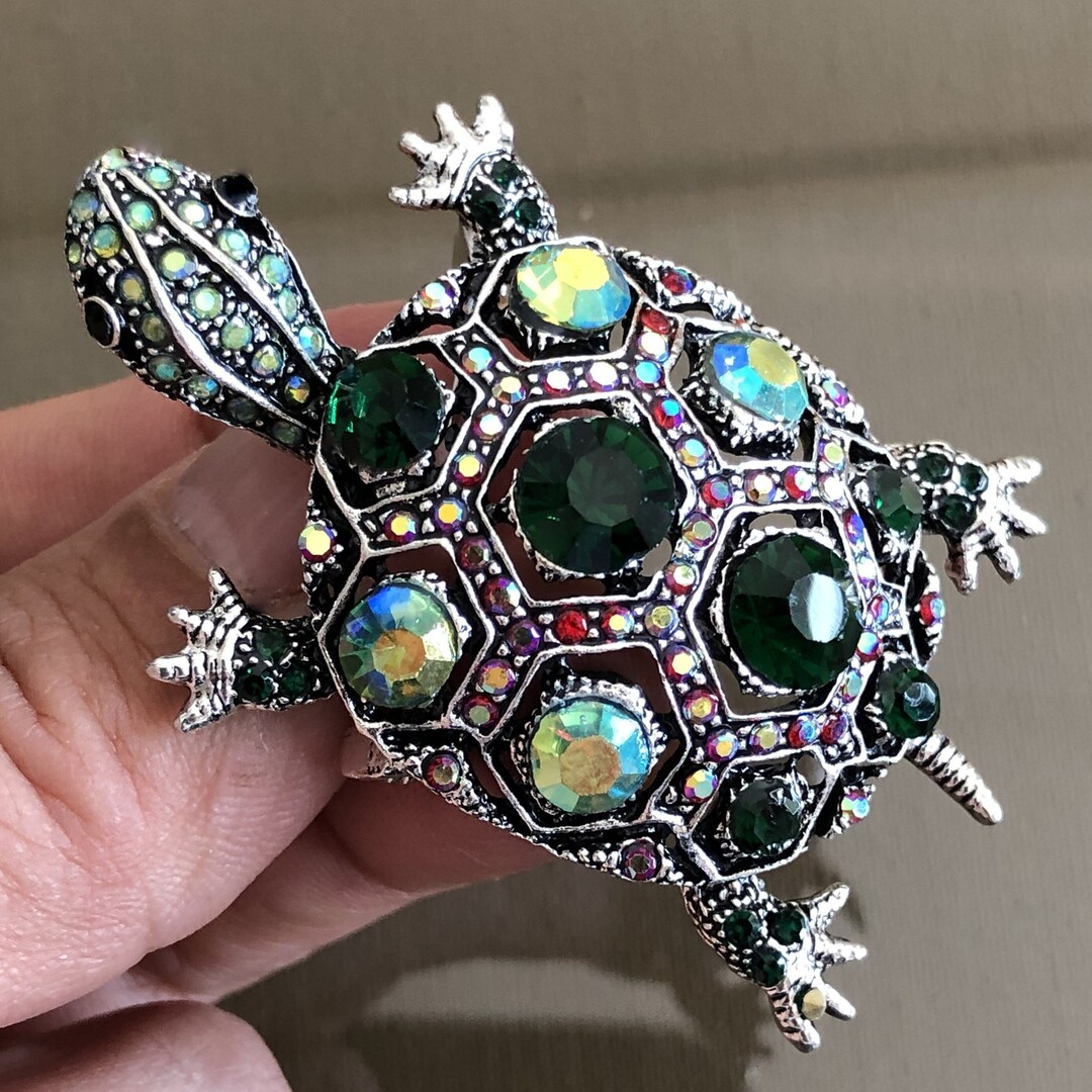 Large Tortoise Brooch, Turtle Brooch Pin, Turtle Brooch, Tortoise Gift ...