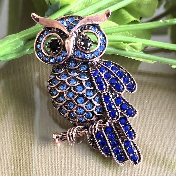 Large Owl Brooch Pin Rhinestone Brooch Bird Brooch Costume Jewelry for Men or Women Bird Jewellery Brooch for Suit Friend Gift Etsy Ireland