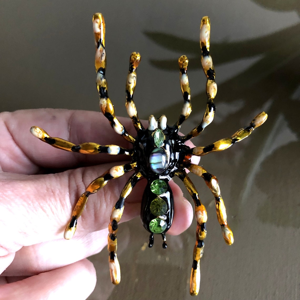 Spider Brooch Large Spider Jewelry Spider Jewellery Spider - Etsy