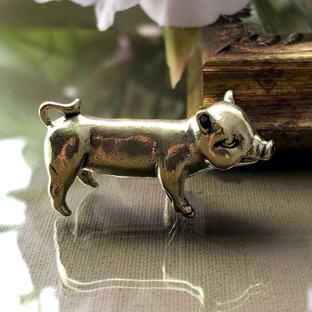 Pig Figurine Collectible Vintage Animal Miniature, Farmhouse Decor ...