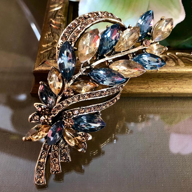 Rhinestone Brooches - Etsy