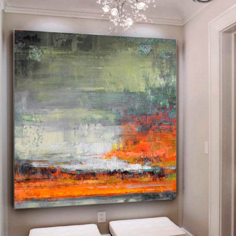 Abstract Landscape Wall Art - Etsy