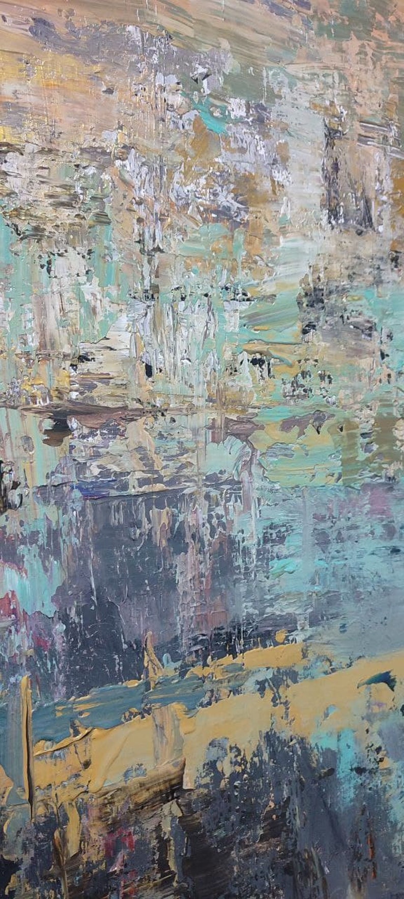 Large Abstract Seascape Painting on Canvas Original Painting | Etsy