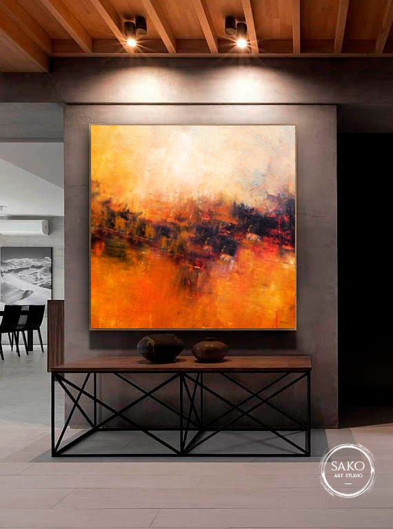 Landscape Painting / Painting on Canvas / Large Original | Etsy