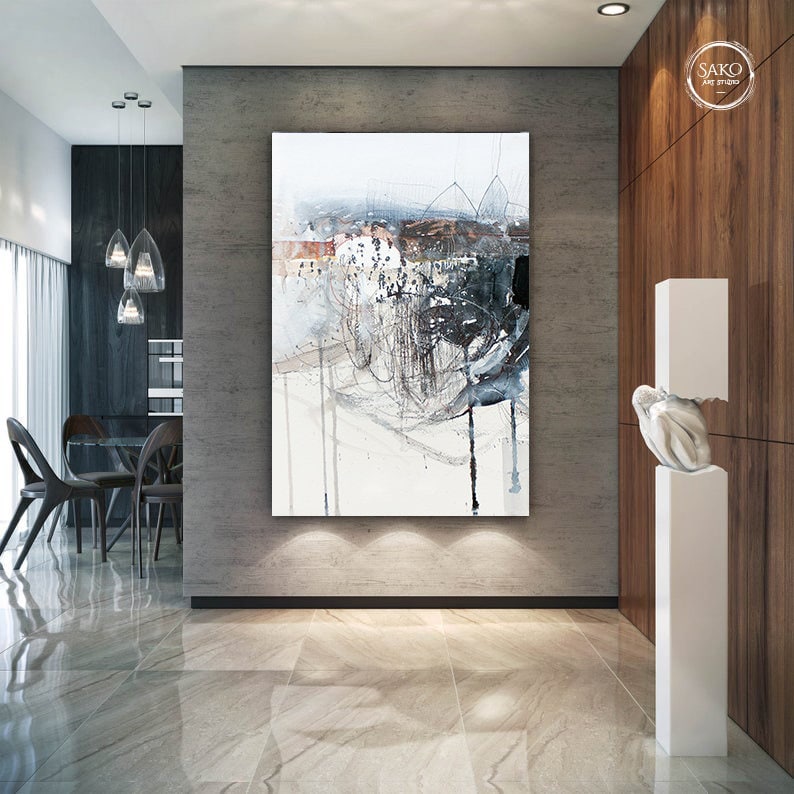 Extra Large Wall Art / Large Abstract Painting Original / - Etsy