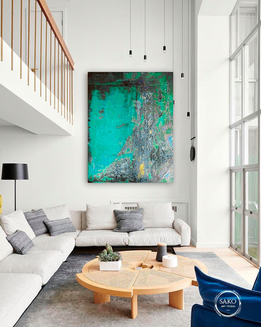 Large Canvas Painting / Oversize Painting / Textured Painting | Etsy