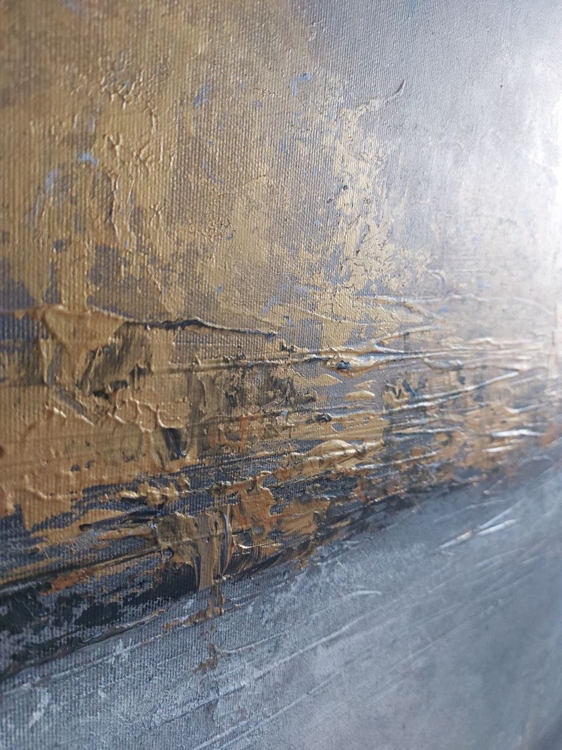 Gold Original Abstract Painting Large Original Gold Wall Art - Etsy