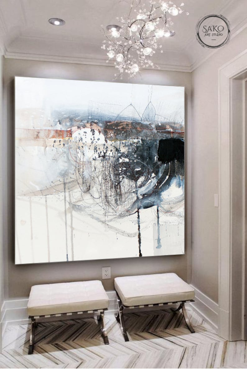 Extra Large Wall Art / Large Abstract Painting Original / - Etsy