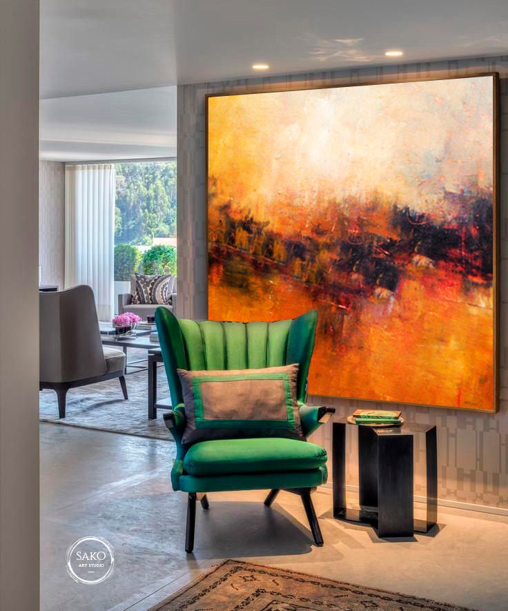 Landscape Painting / Painting on Canvas / Large Original | Etsy