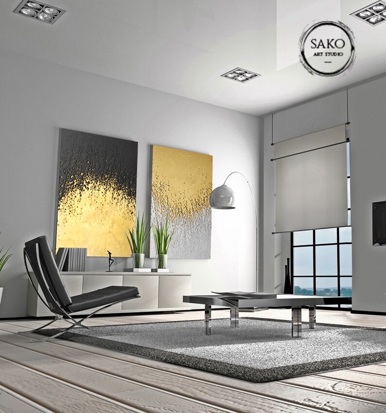 Large Original Abstract Oil Painting / Set of Paintings / | Etsy