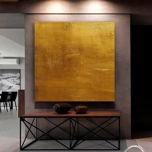 Abstract Painting Original Large Gold Painting Contemporary Art ...