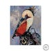 Colorful Abstract Bird Painting on Canvas – Modern Cubist Wall Art ...
