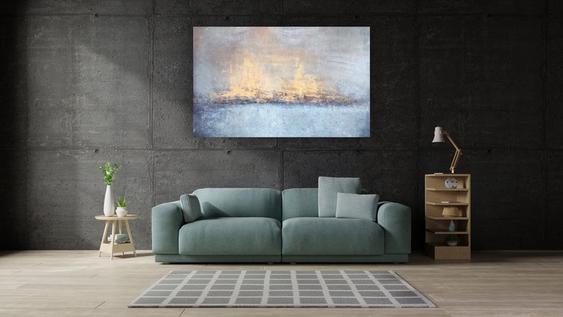 Gold Original Abstract Painting Large Original Gold Wall Art - Etsy