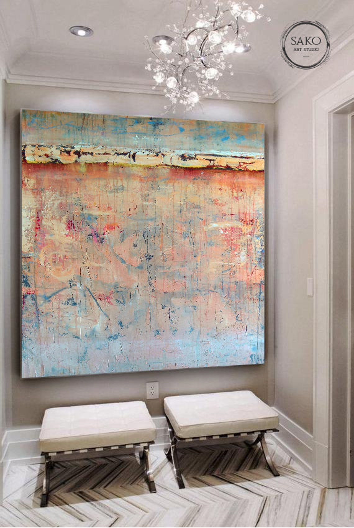 Extra Large Wall Art / Large Original Abstract Painting / - Etsy