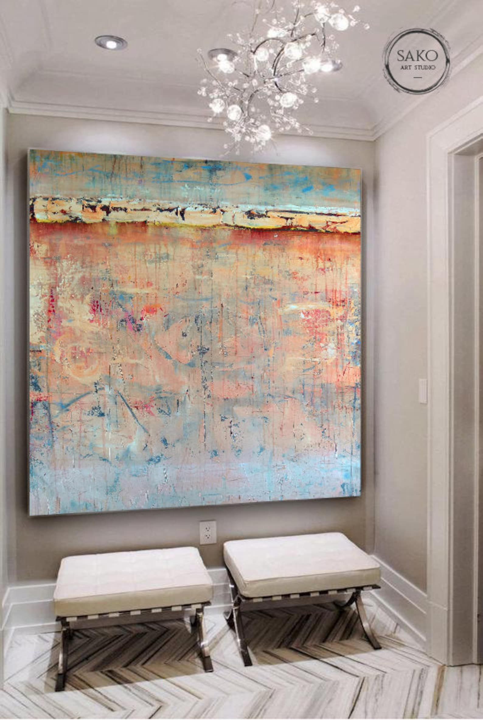 Extra Large Wall Art / Large Original Abstract Painting / - Etsy