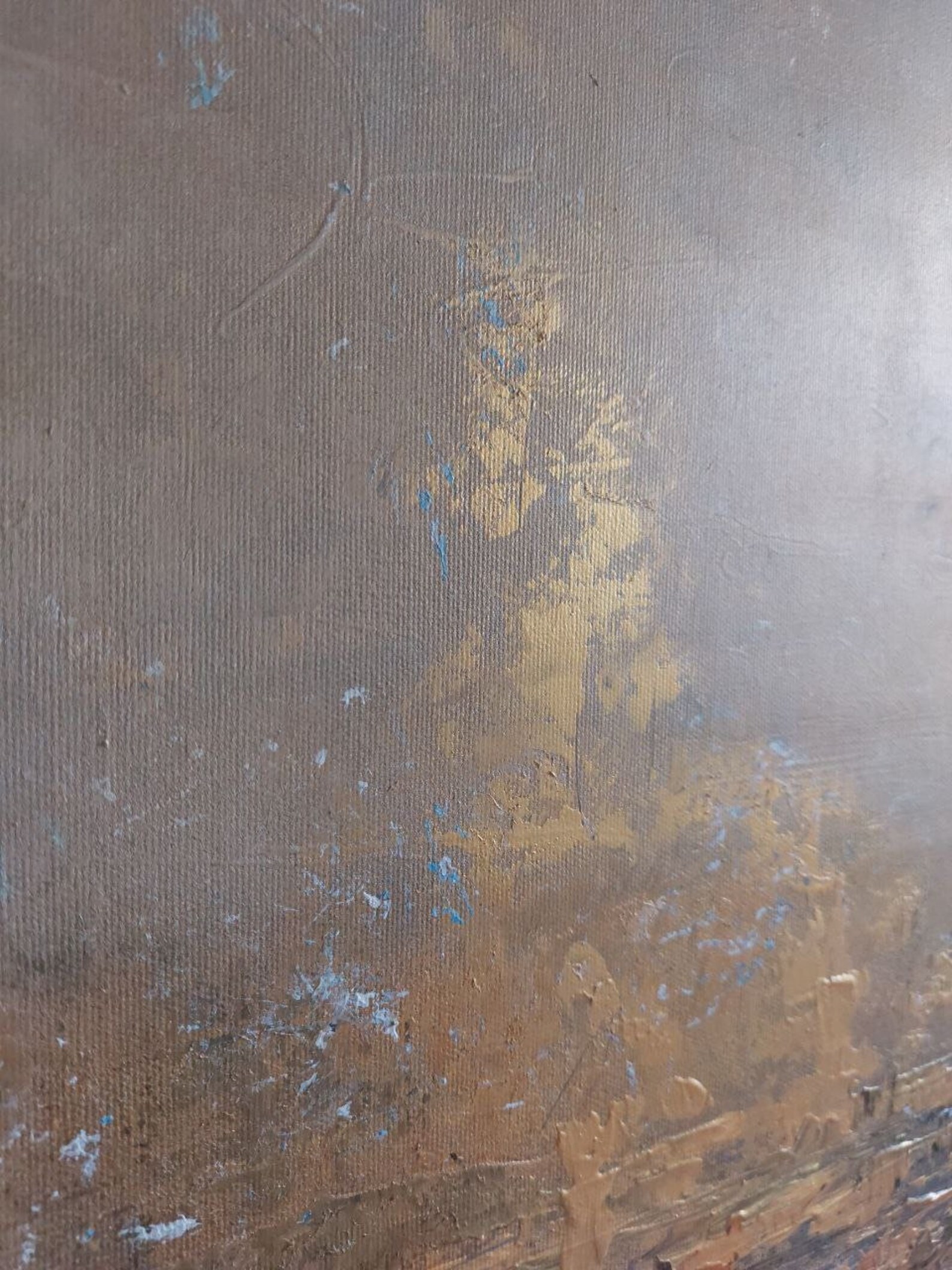 Gold Original Abstract Painting - Large Original Gold Wall Art ...