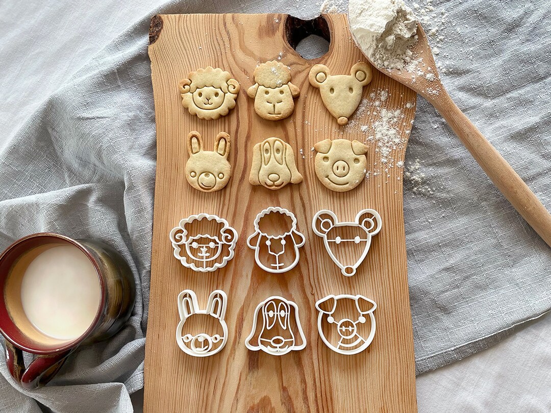 FARM ANIMAL Cookie Cutters, Cute Animals for Kids, Learning Material ...