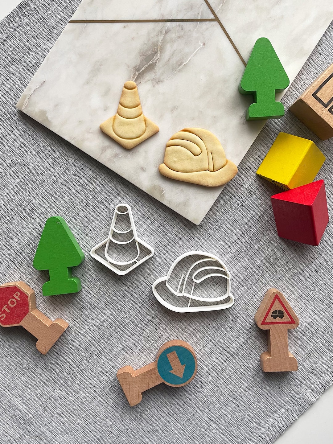 Hard Hat and Safety Cone Cookie Cutter - Etsy