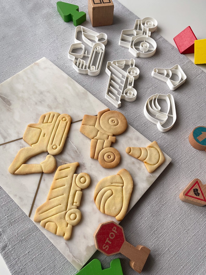 Construction Cookie Cutter Set of 5 - Etsy