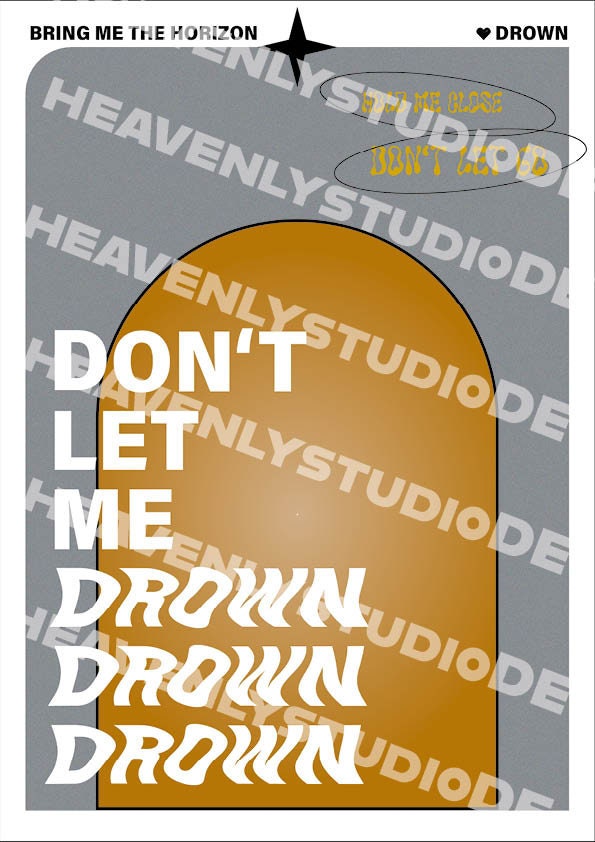 BMTH Poster drown Digital File - Etsy