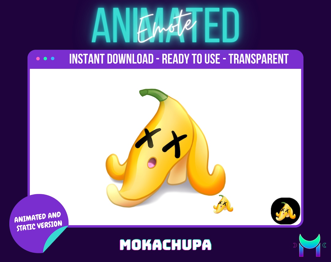 Animated Banana RIP Emote: Enhance Your Community Experience on Twitch ...