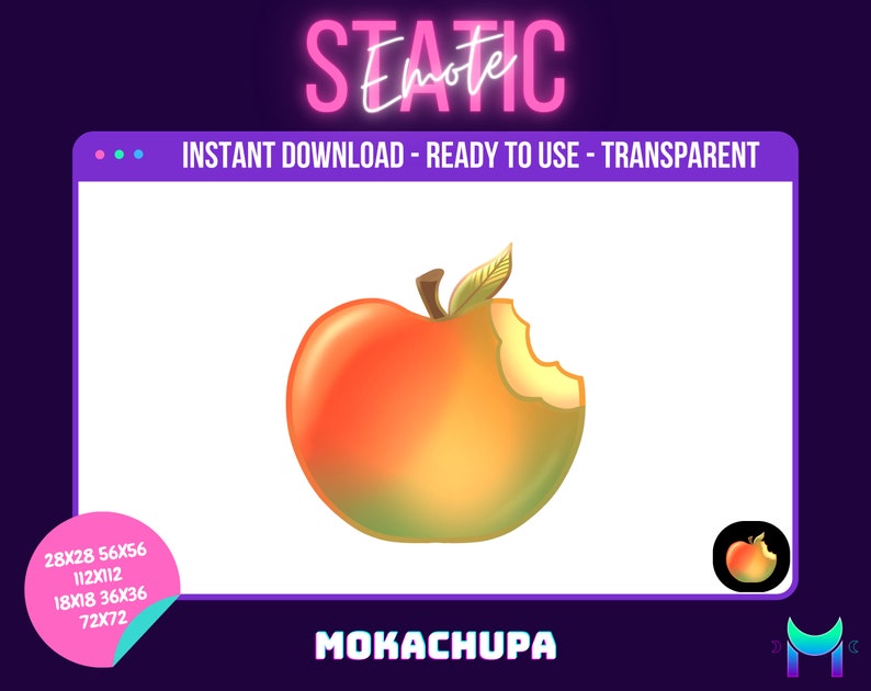Bitten Apple Emote: Enhance Your Community Experience on Twitch ...