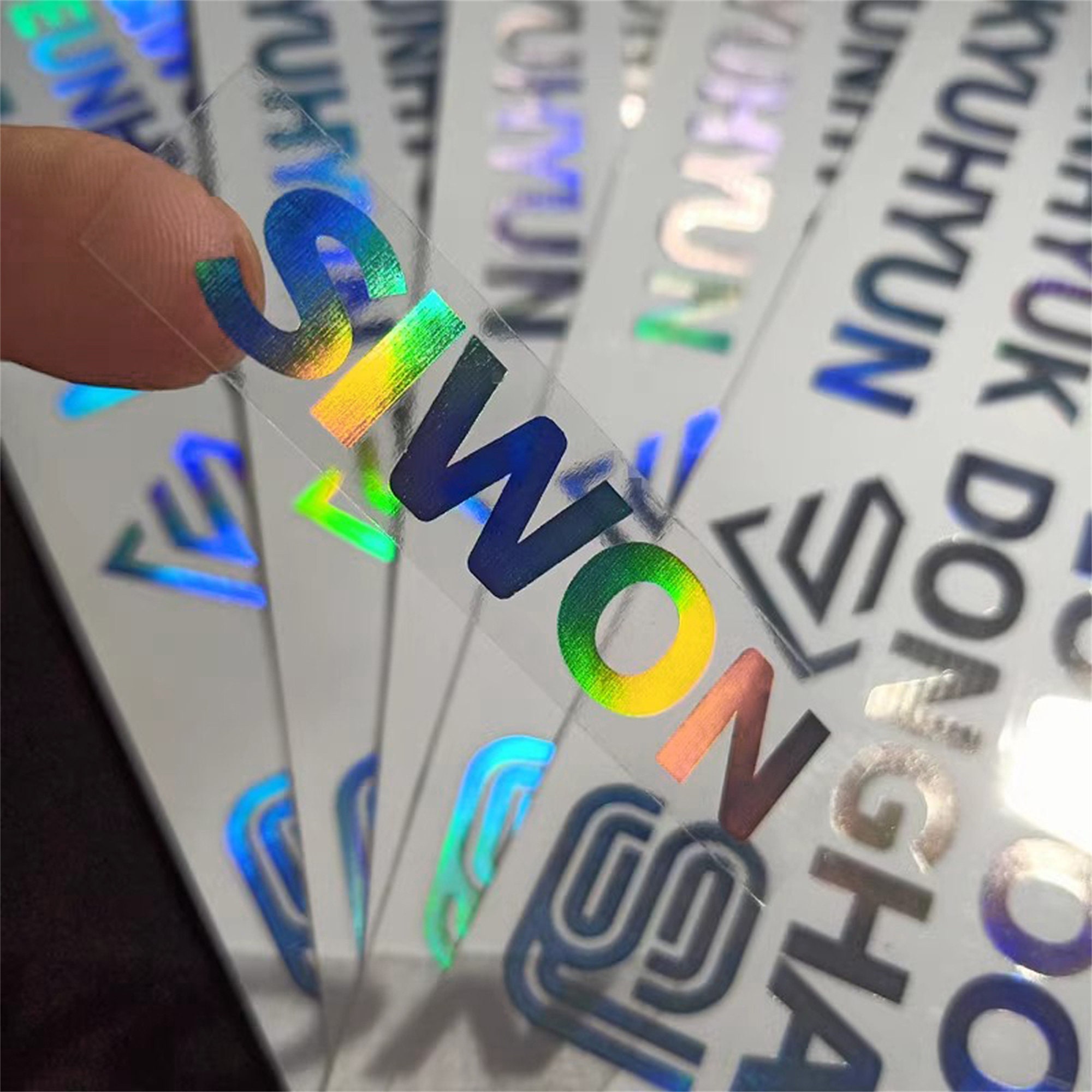 Holographic Clear Custom Stickers Custom Product Labels - Etsy