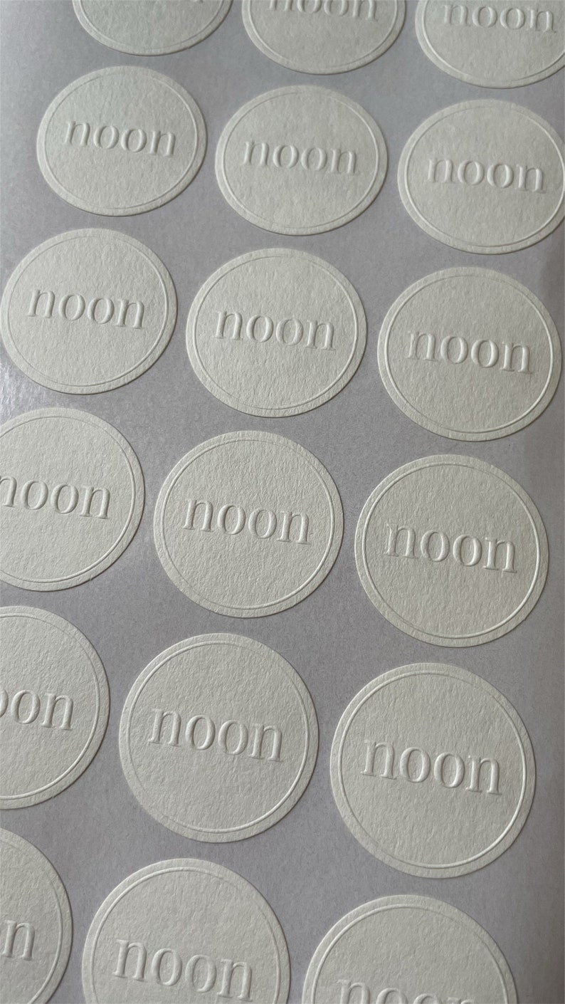 Custom Embossed Sticker/gold Silver White Raised Metallic - Etsy