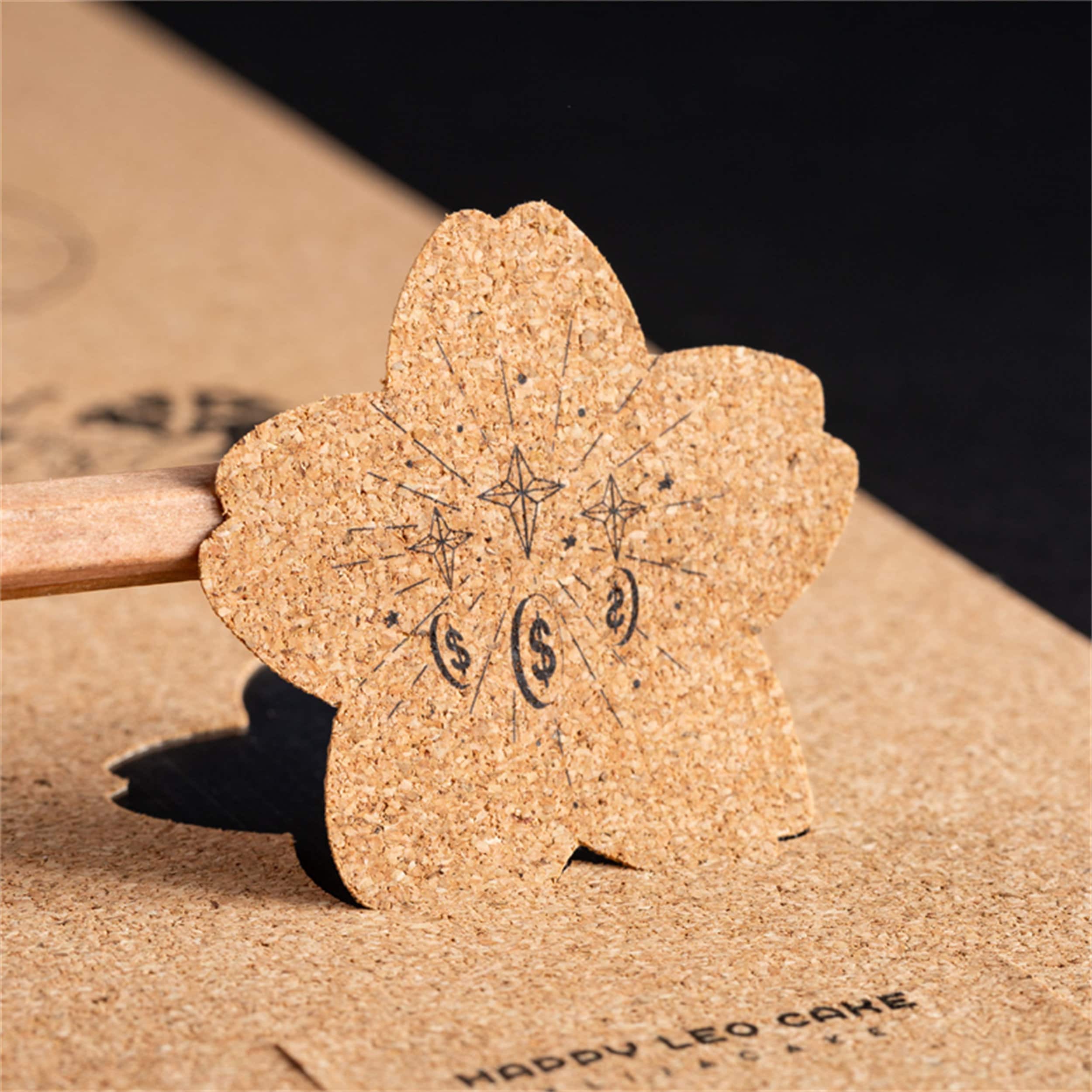 Natural Cork Label Sticker, Personalised Water Resistant Labels Sticker ...