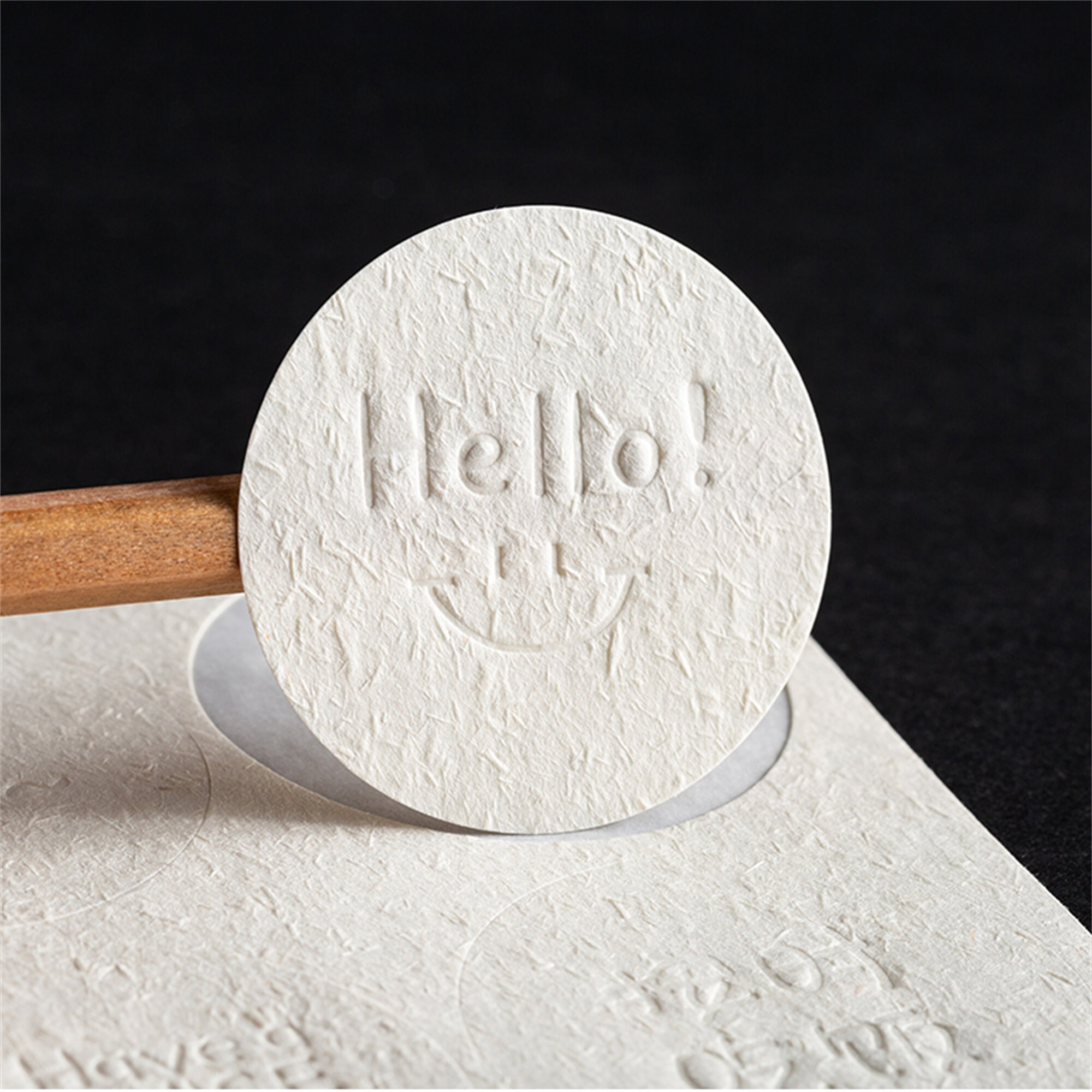 Custom Made Rough Texture Blind Deboss Label Sticker/label - Etsy