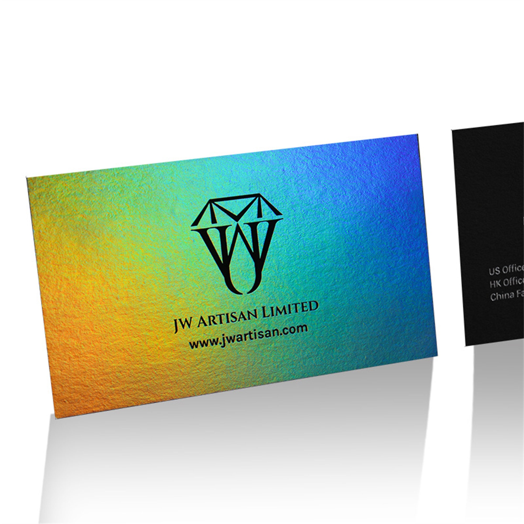 Luxury Holographic Foil Business Cards Design and Print, Foil Edging ...