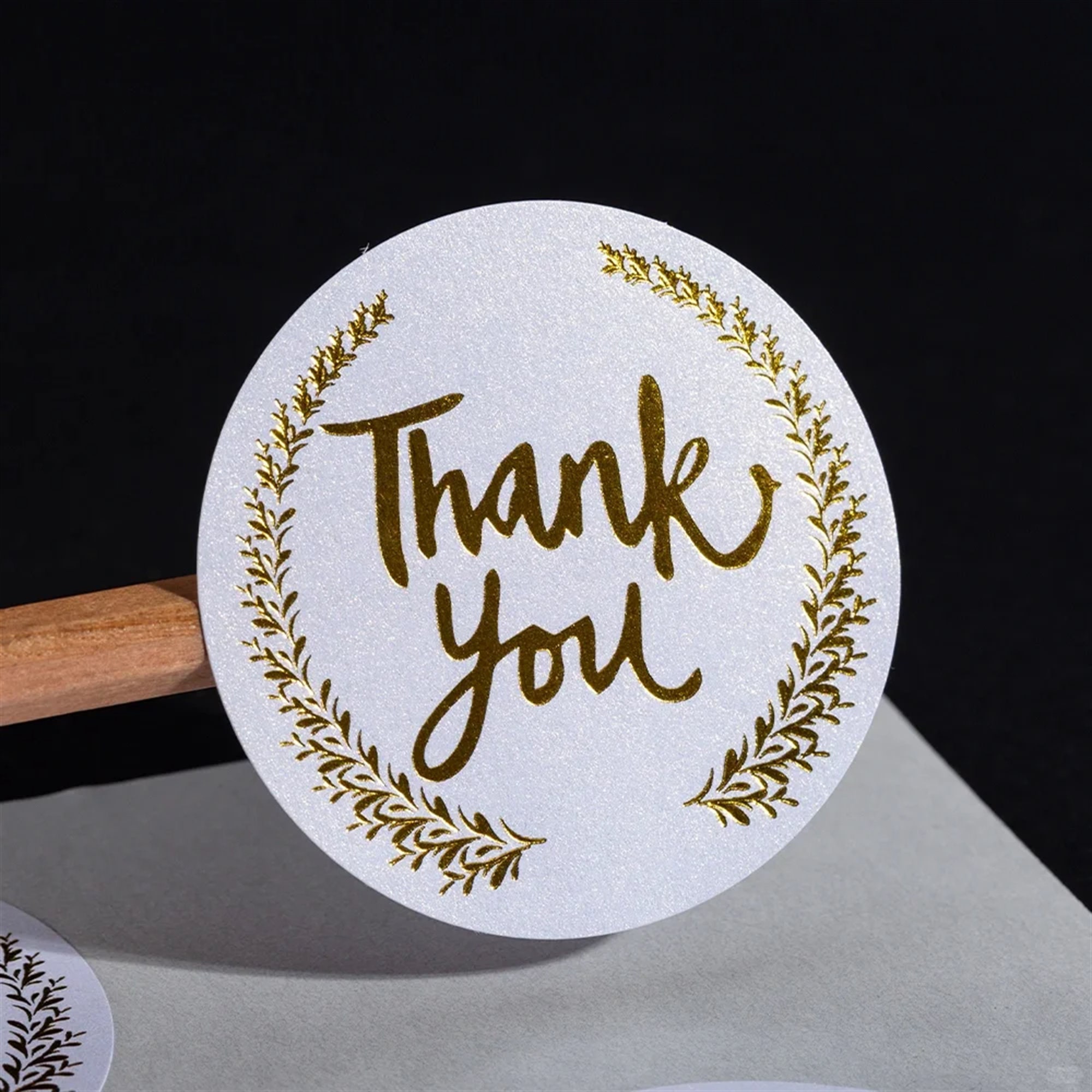 Custom Embossed Sticker/gold Silver White Glitter Metallic Label ...