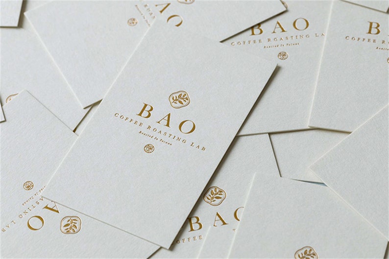Gold Business Card Design and Print Cotton Business Card With - Etsy
