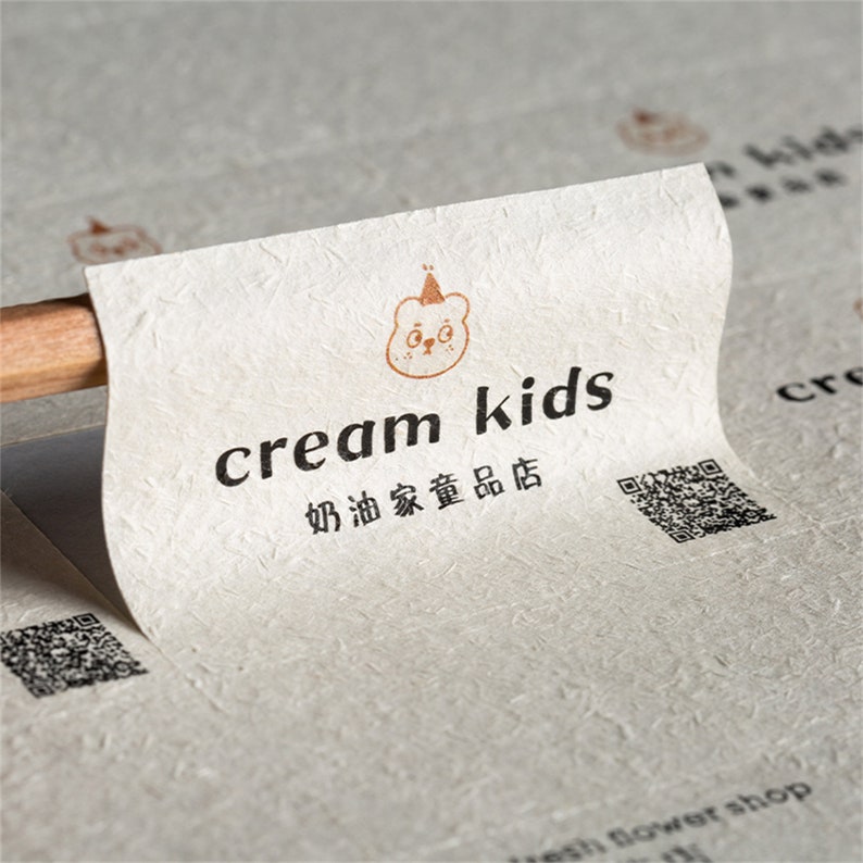 Custom Made Single Color Printing Rough Texture Label Sticker/label ...