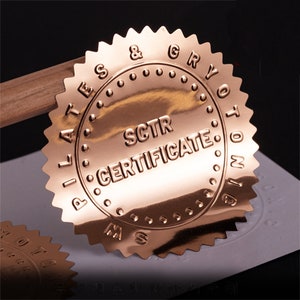 5cm_custom Made Gold/silver Embossed Raised Sticker/label, Embossing ...