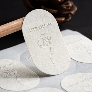 Custom Embossed Sticker/gold Silver White Raised Metallic Label ...