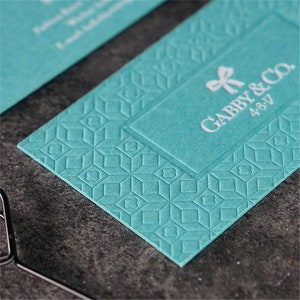 Tiffany Blue Letterpress Business and Calling Card Design and Print ...