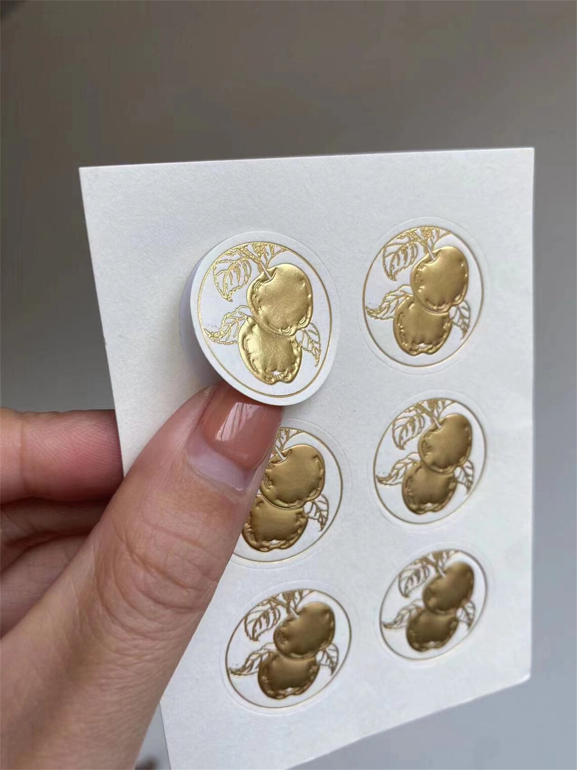 Custom Embossed Sticker/gold Silver White Raised Metallic Label ...