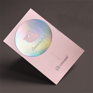 Luxury Holographic Foil Business Card Design and Print, Business Card ...
