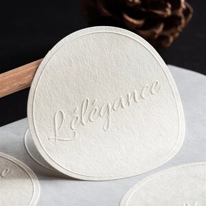 Custom Embossed Sticker/gold Silver White Raised Metallic Label ...