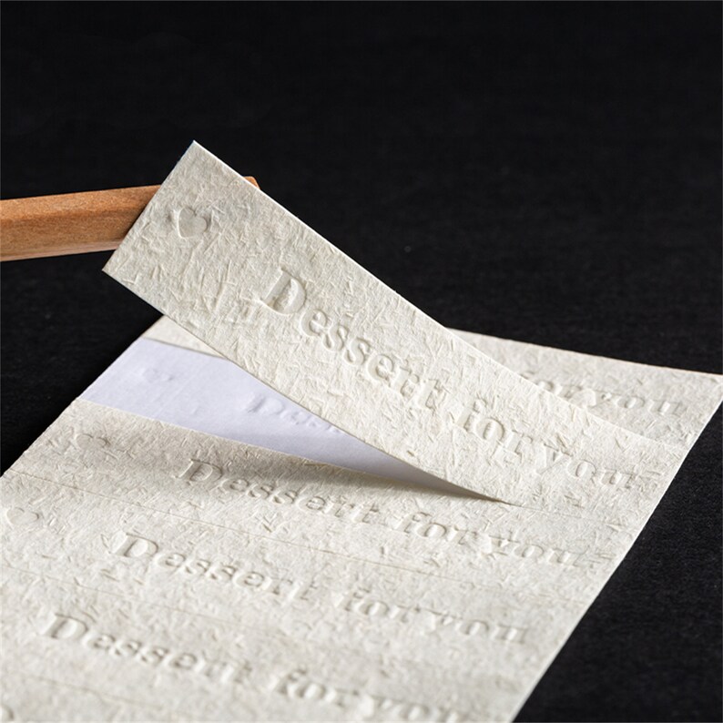 Custom Made Rough Texture Blind Deboss Label Sticker/label - Etsy