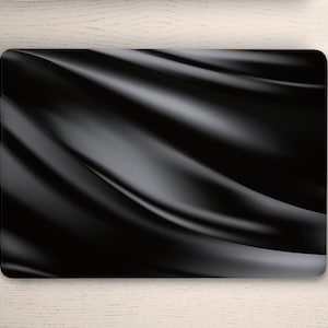 Dramatic Black Silk Draping Fabric UNIVERSAL Laptop Skin, Computer Skin ...