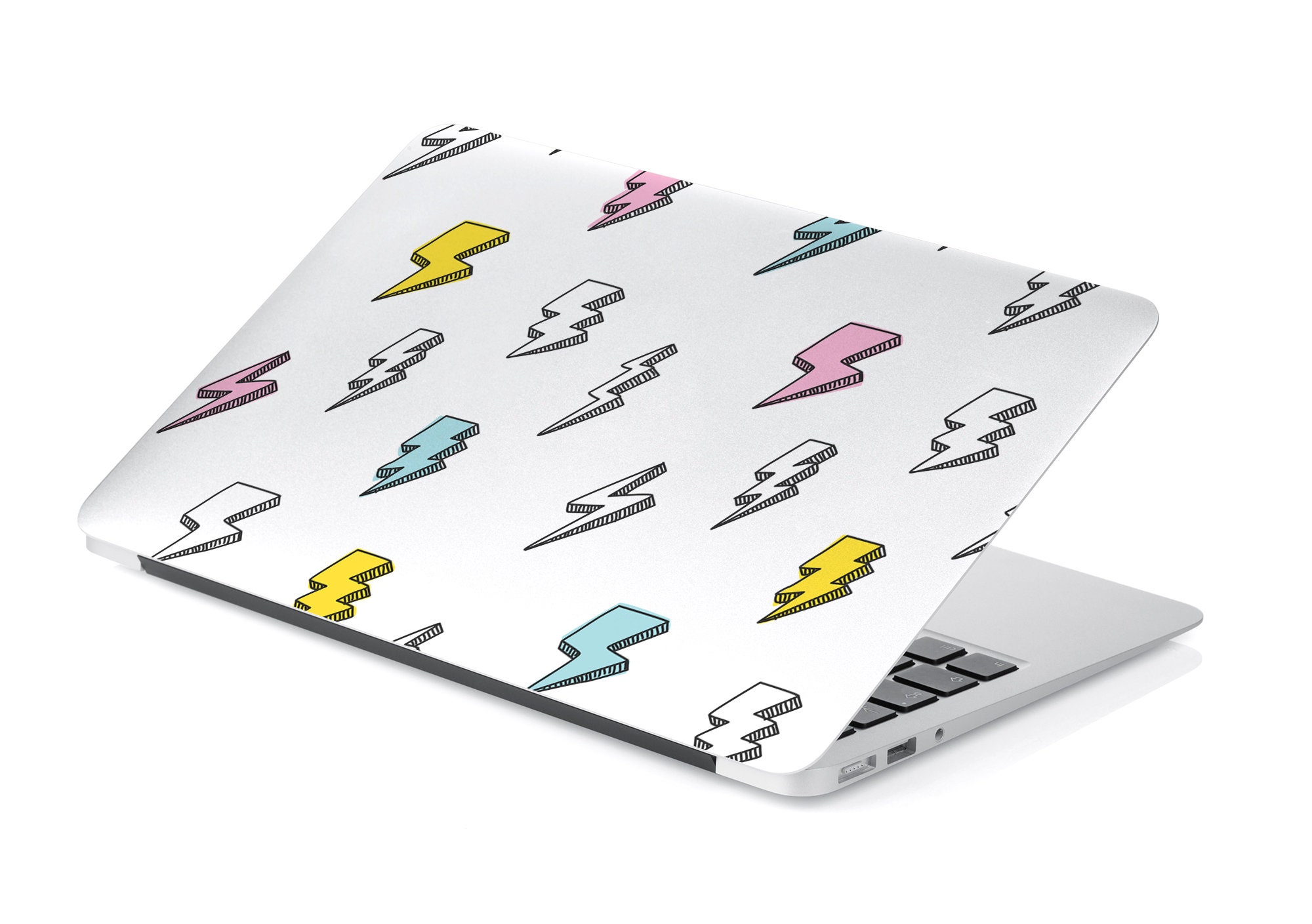 Cute & Colorful Cartoon Lightning Bolts UNIVERSAL Laptop Skin - Etsy